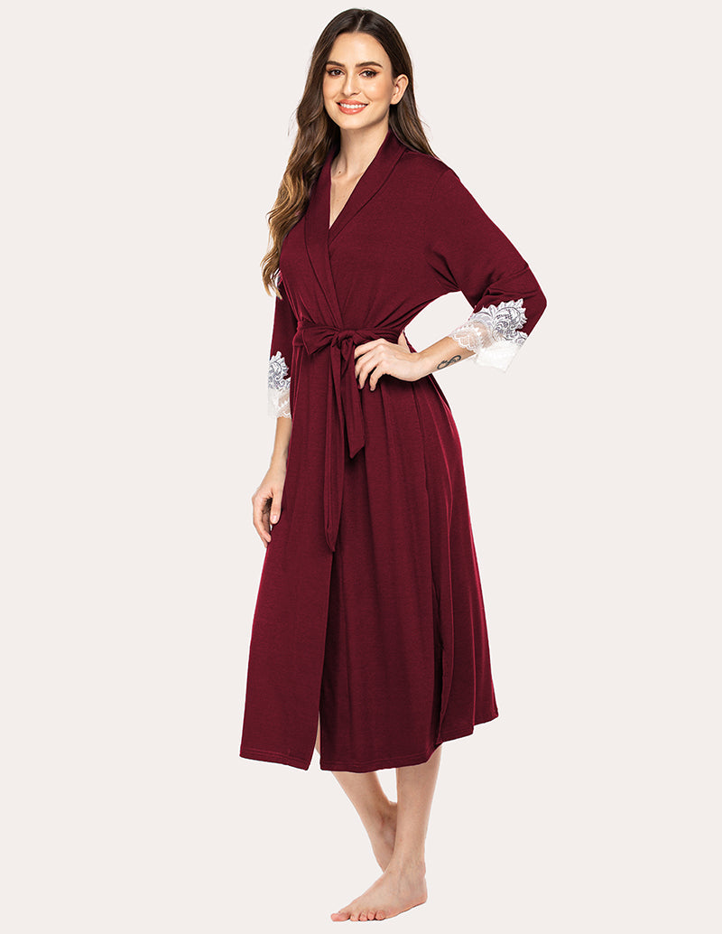 Soft Teddy Knit Robe & Ribbed Kimono Bathrobe | Ekouaer